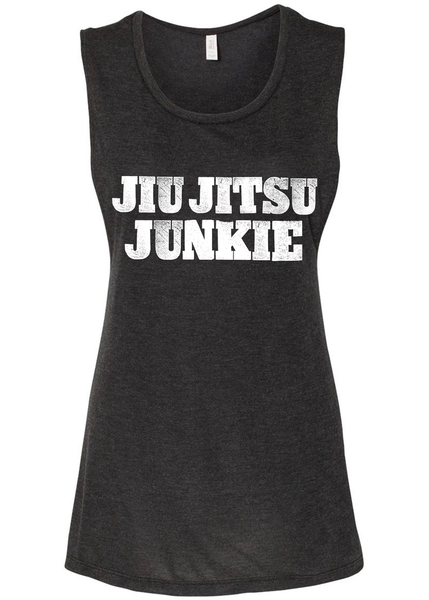 JiuJitsu Junkie Flow Tank (charcoal) – Fight Chix
